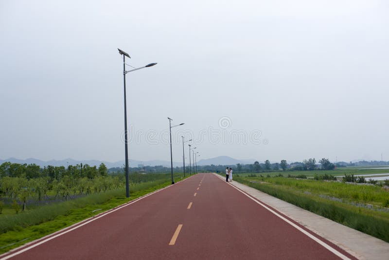 Artificial asphalt runway stock image. Image of building - 188347065