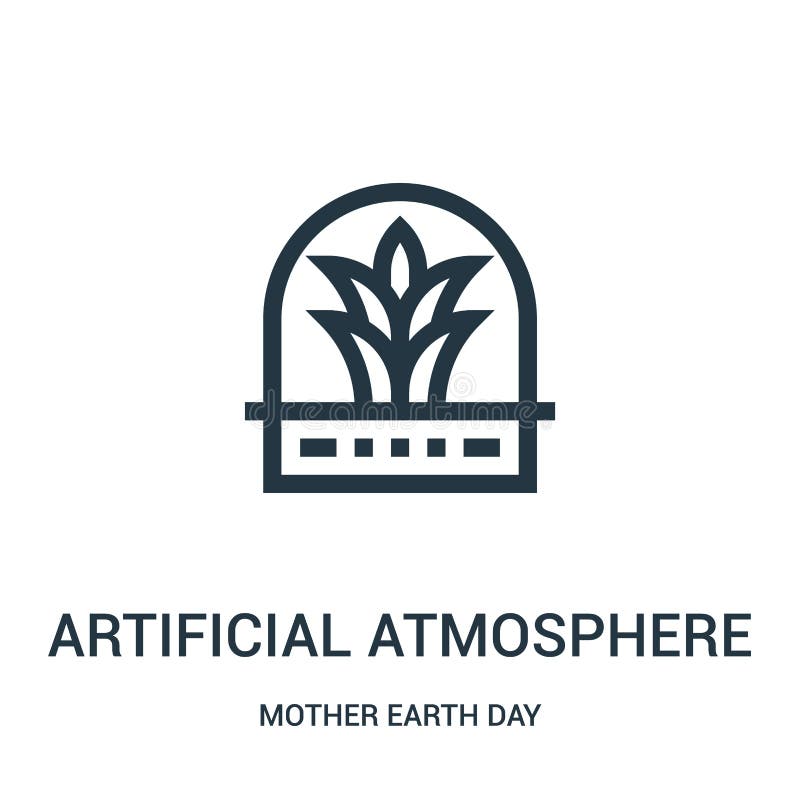 Artificial Atmosphere Icon Vector from Mother Earth Day Collection ...