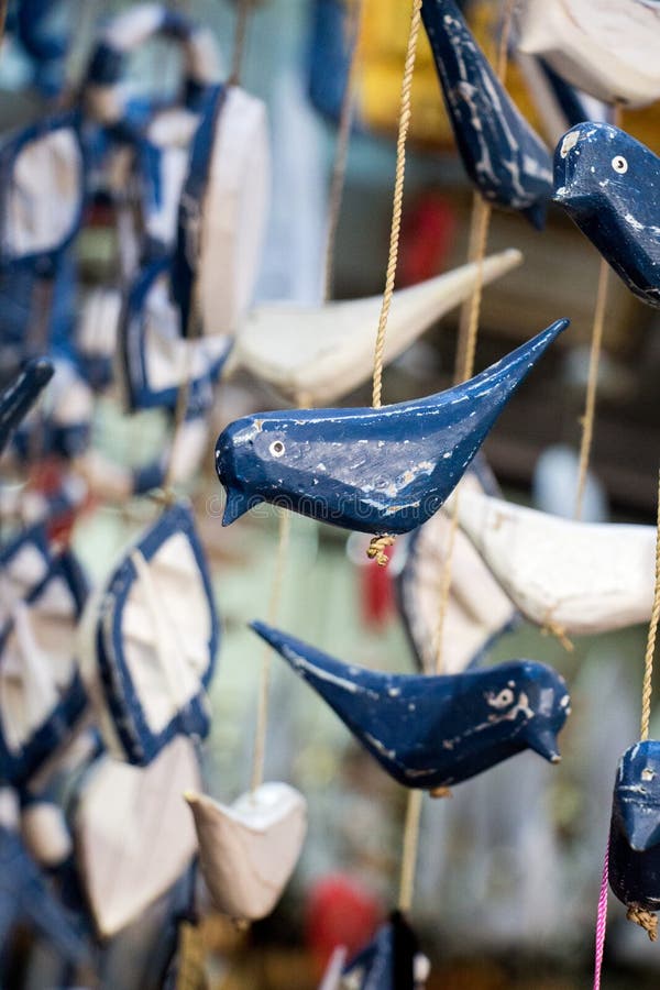 Artificial Bird Made Out of Handicrafts Elements Stock Image - Image of ...