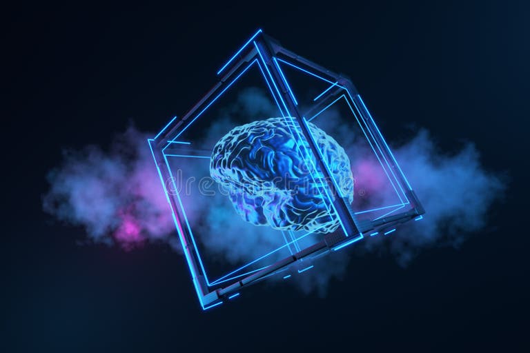 Artificial Brain. Artificial Intelligence Microprocessor. Training a Neural Network. Artificial ...