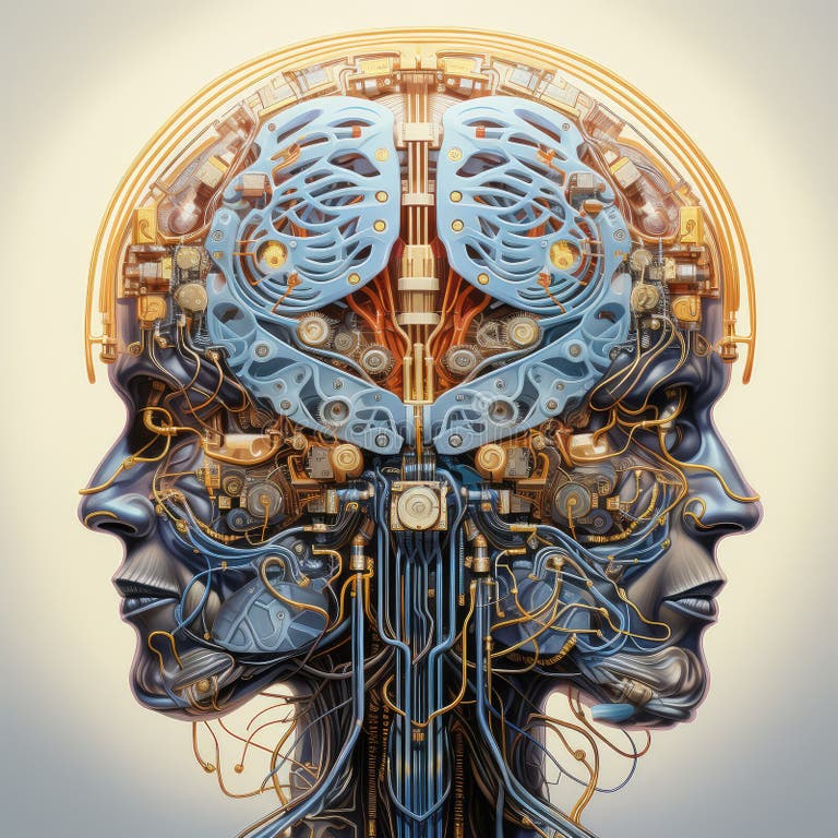 Artificial Brain As Element of Artificial Intelligence System Stock ...