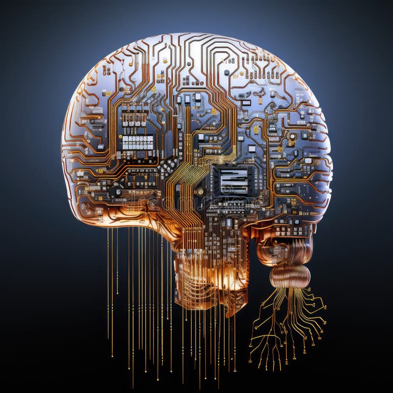 Artificial Brain As Element of Artificial Intelligence System Stock ...