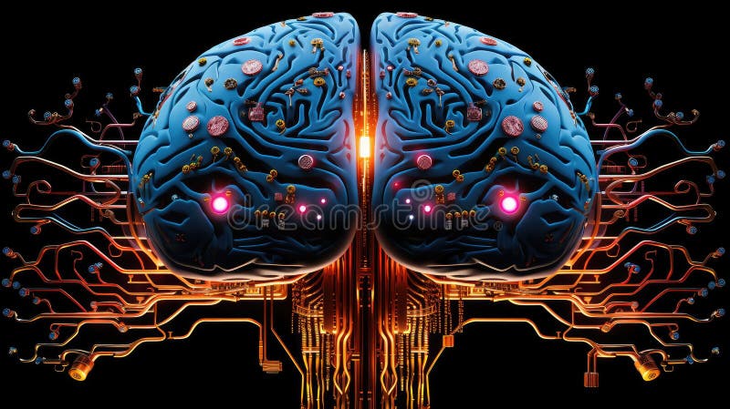 Artificial Brain As Element of Artificial Intelligence System Stock ...