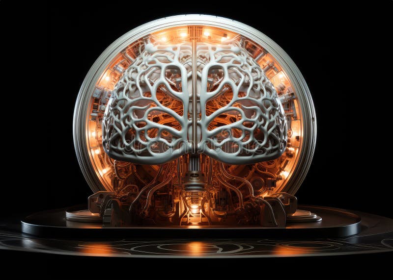 Artificial Brain As Element of Artificial Intelligence System Stock ...