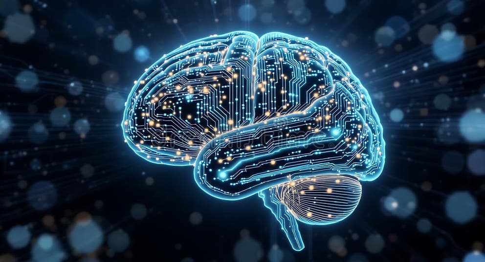 Artificial Brain Circuit Neural Network Stock Image - Image of ...