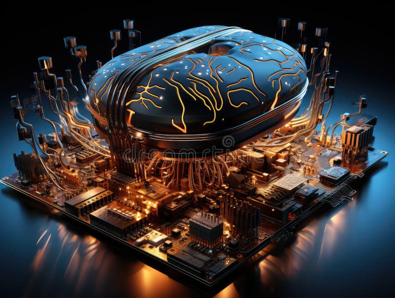 Supercomputer Brain Stock Illustrations – 602 Supercomputer Brain Stock ...