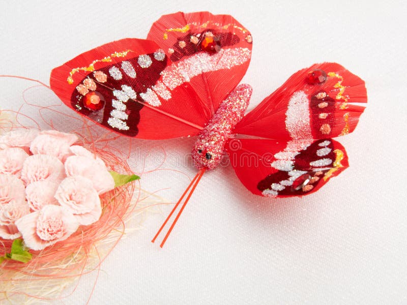 Artificial butterfly stock image. Image of party, beautiful - 4463259