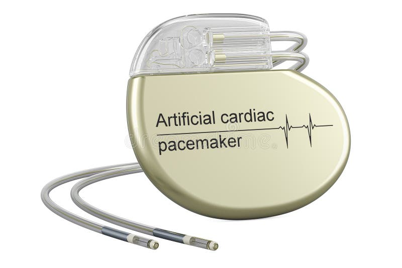Artificial Cardiac Pacemaker, Artificial Pacemaker. 3D Rendering Stock ...