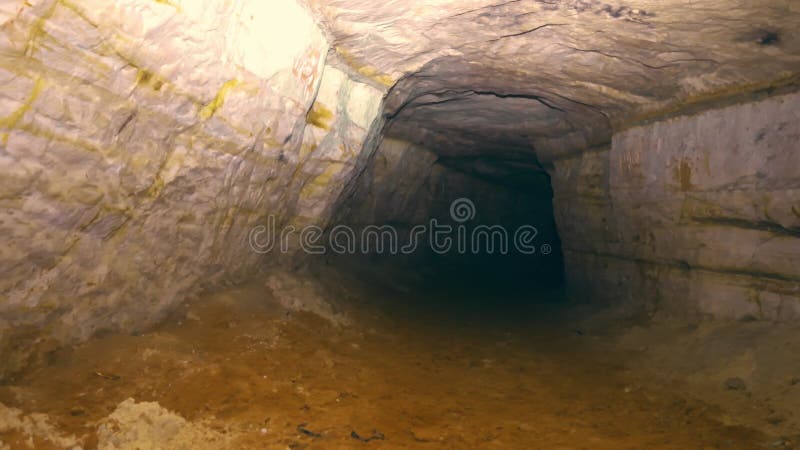 Artificial Cave Under Earth Journey. Stock Footage - Video of hole ...