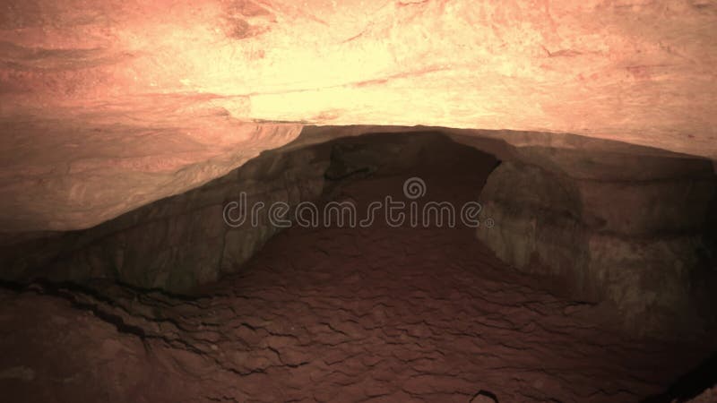 Artificial Cave Under Earth Journey. Stock Video - Video of corridor ...