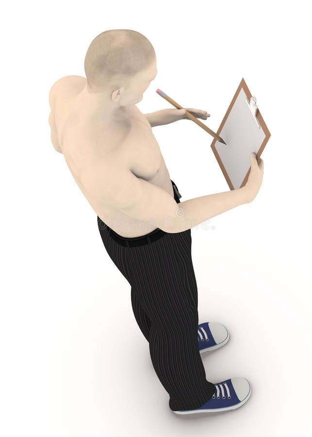 Clipboard stock illustration. Illustration of human, notebook - 13498779