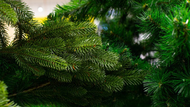 Artificial Christmas Tree, Green Spruce Branch with Thin Plastic ...