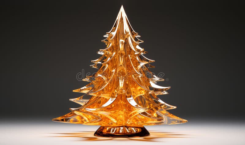 Artificial Christmas Tree Made of Epoxy Resin Stock Illustration ...