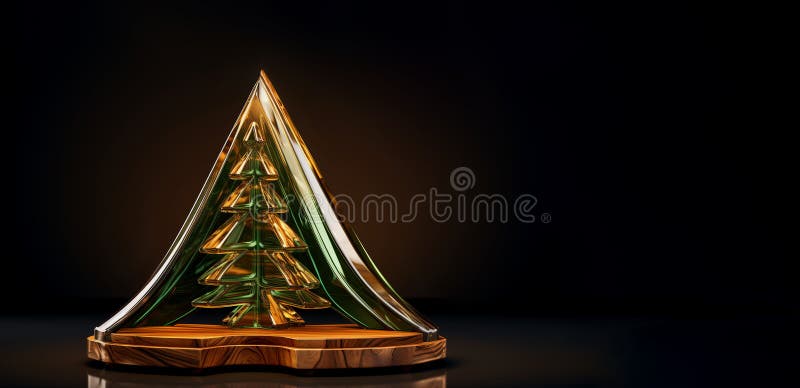 Artificial Christmas Tree Made of Epoxy Resin and Wood,Generated by AI ...