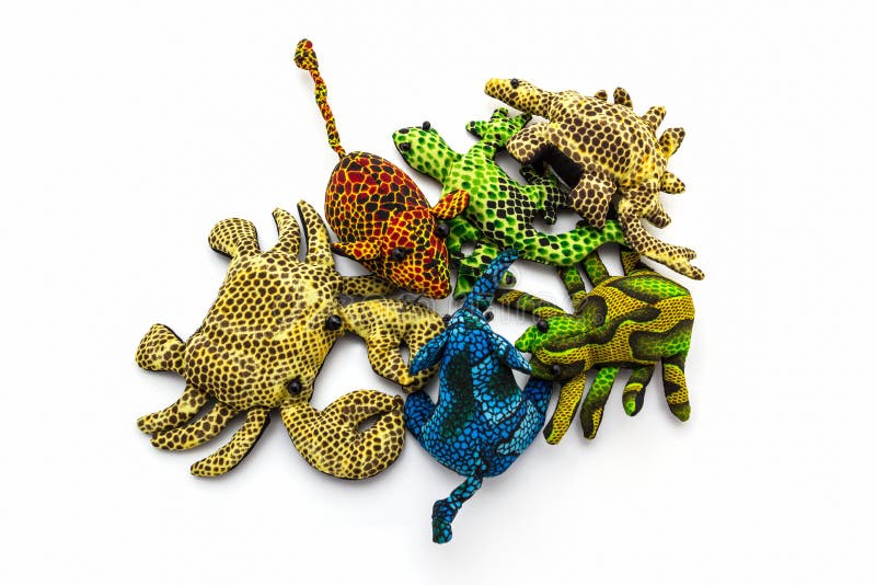 Artificial Colorful of Animal Made from Cloth. Stock Image - Image of ...