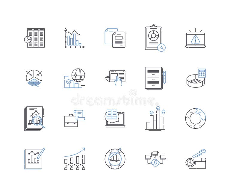 Artificial Computer Line Icons Collection. Ntelligence, Automation, Robotics, Algorithm ...