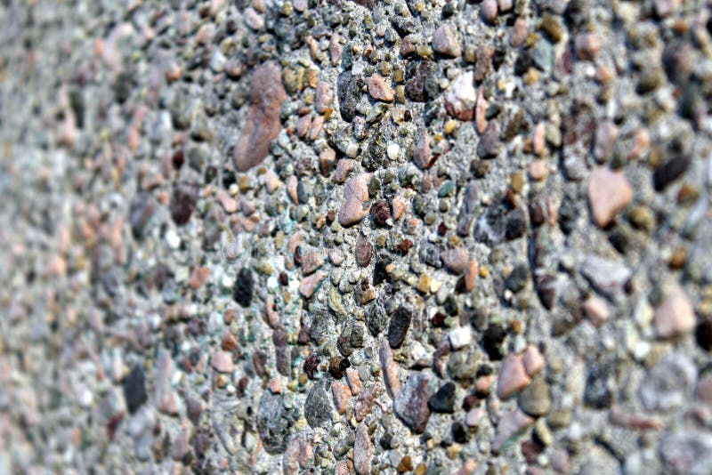 Artificial Conglomerate Rock Concrete Stock Photo - Image of wall, rock ...