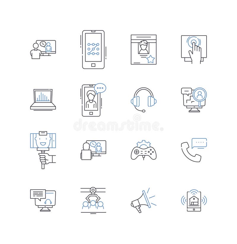 Artificial Consciousness Line Icons Collection. Sentience, Cognition ... Artificial Consciousness Line Icons Collection. Sentience, Cognition ...