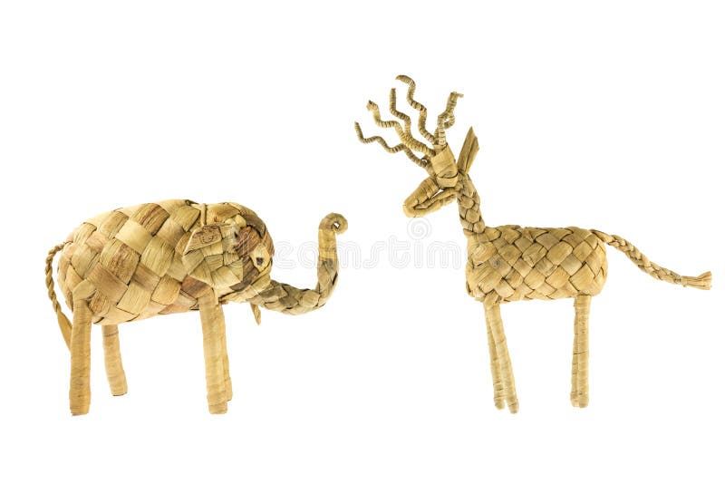 Artificial Elephant and Deer Engaging - 1 Stock Image - Image of animal ...