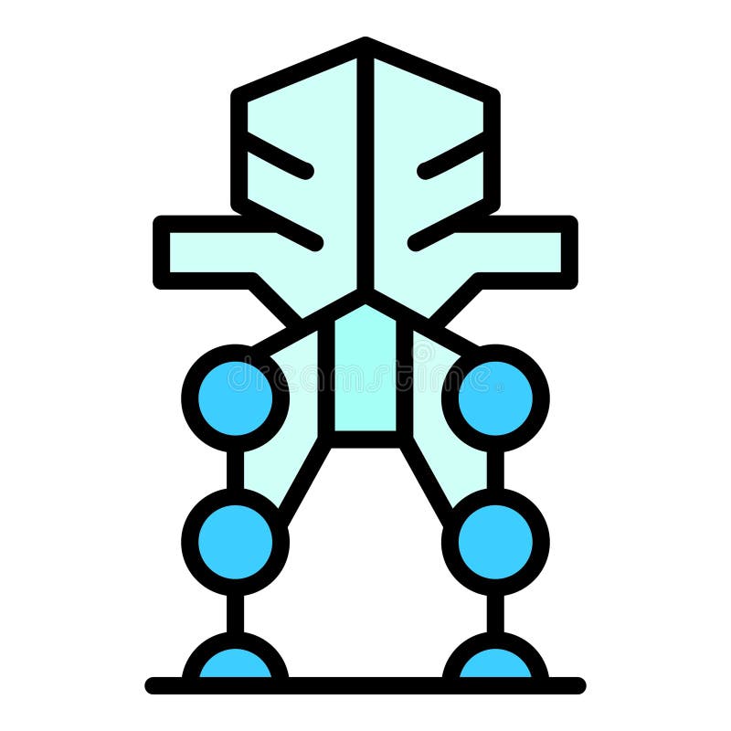 Artificial Exoskeleton Icon Vector Flat Stock Illustration ...