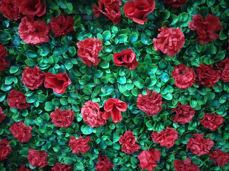 Artificial Flowers Background Stock Image - Image of background, event ...