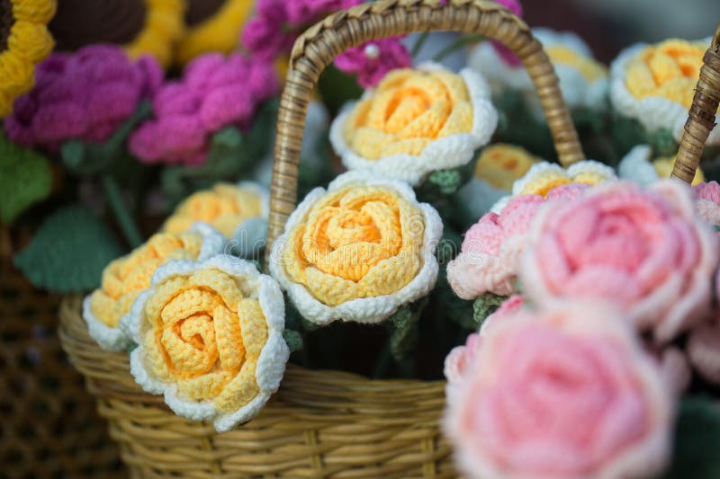 Artificial Flowers from Beautiful Colored Fabric Craft - Handicrafts ...