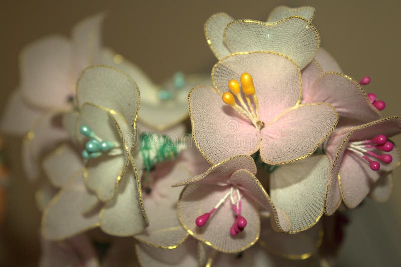 Artificial Flowers, Handmade Bouquet Ideas Stock Photo - Image of ...