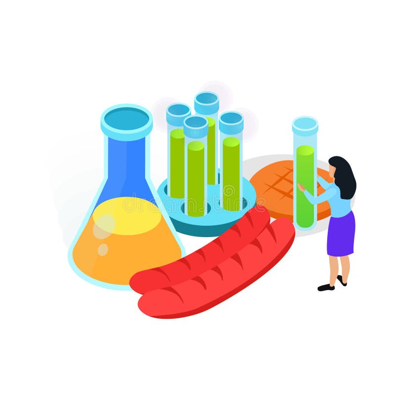 Artificial Food Icon stock illustration. Illustration of science ...