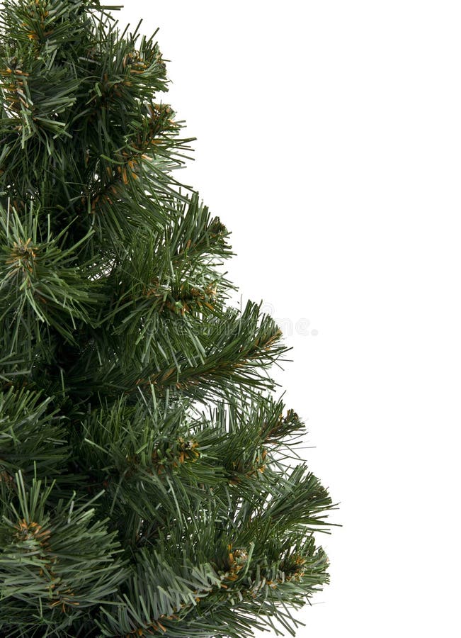 Artificial Fur-tree Isolated on White Stock Image - Image of abstract ...