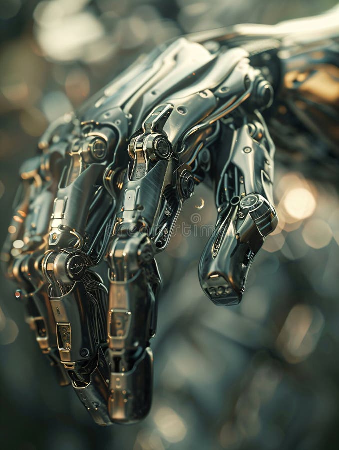 Artificial Futuristic Robotic Arm, Future Cybernetic Artificial ...