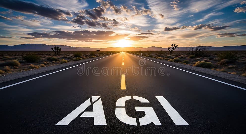 Artificial General Intelligence Agi Concept on a Road Towards the ...
