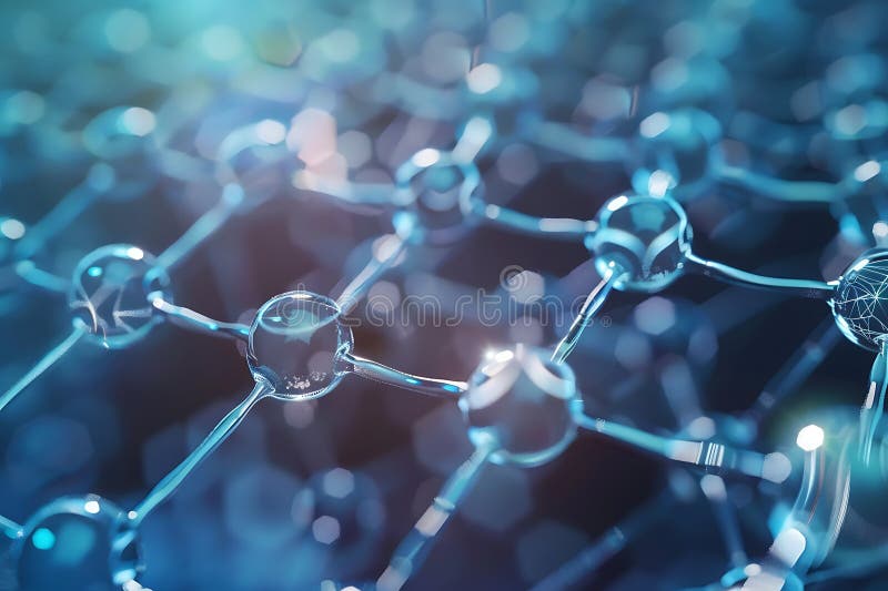 Artificial Glass Made Connectors in Large Amount of Molecules Stock ...