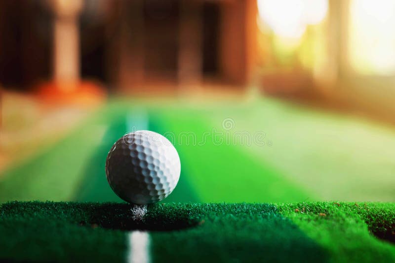Artificial Golf Course for Small Office Spaces Stock Photo - Image of ...