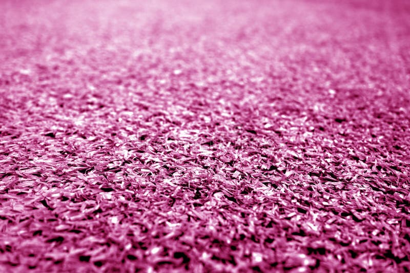 Artificial Grass with Blur Effect in Pink Tone Stock Photo - Image of ...