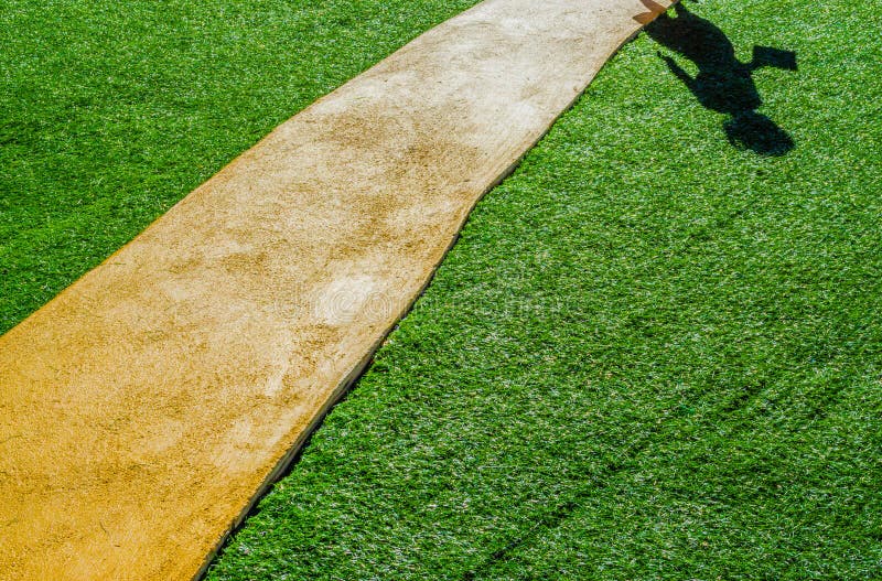 Artificial Grass Path Way . Stock Photo - Image of closeup, green: 47189482