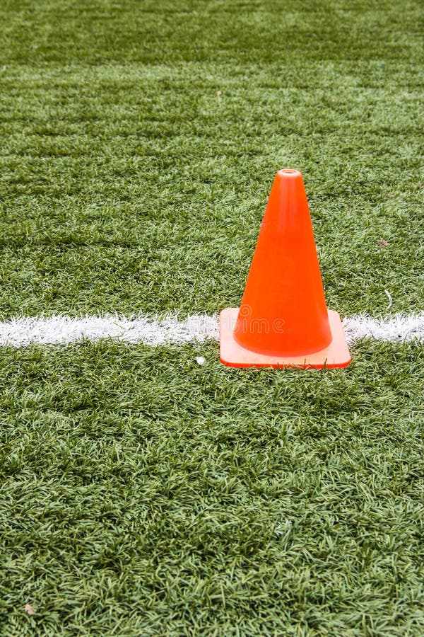 Artificial Grass and Traffic Cones. Stock Photo - Image of sport, grass ...