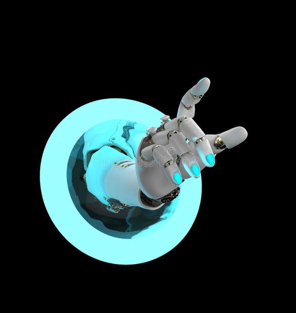 Artificial Hand Passing in a Ring Stock Illustration - Illustration of ...