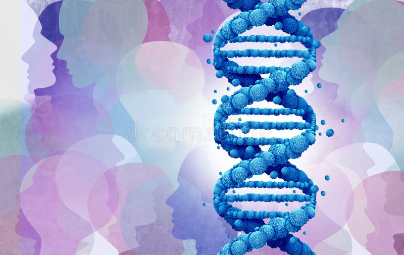 Artificial Human DNA stock illustration. Illustration of genetic ...