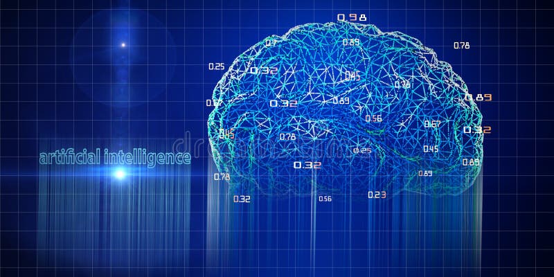 Wire brain stock illustration. Illustration of thinking - 19285883