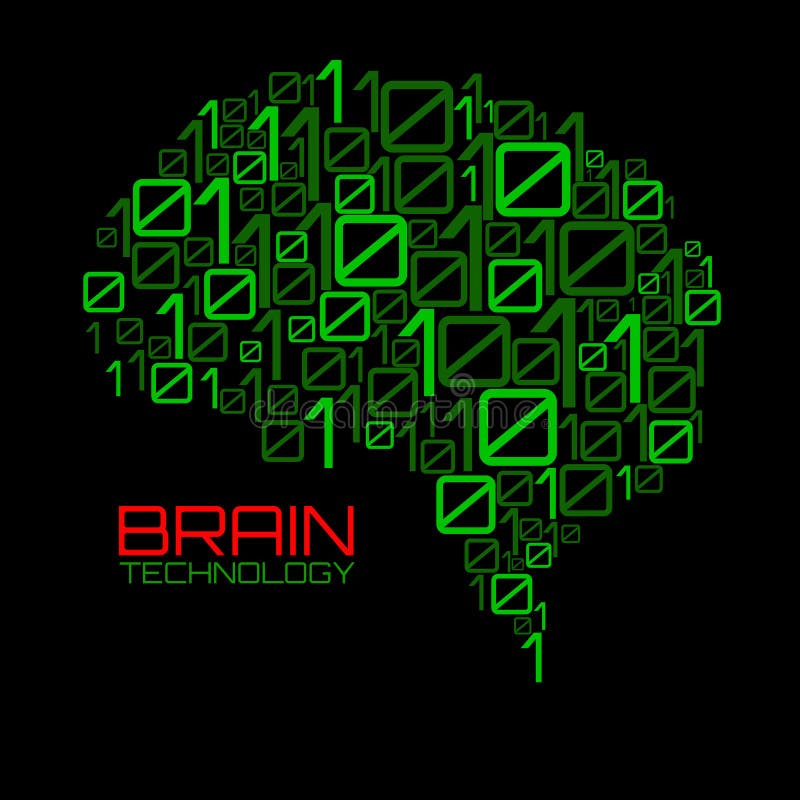 Computer Brain Binary Cyber Information Stock Illustrations – 6,226 ...