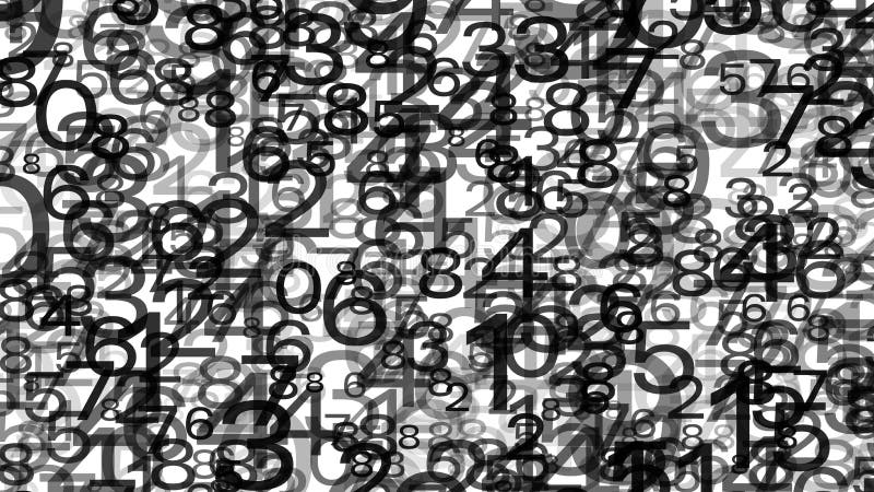 Artificial Intelligence Abstract Numbers Stock Vector - Illustration of cloud, stream: 139526717