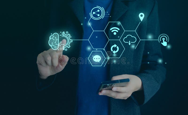 Artificial Intelligence, Ai Analysis for Business. Concept of ...