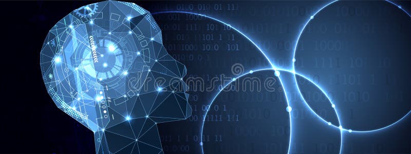 Artificial Intelligence AI and Big Data Concept. Machine Cyber Mind ...
