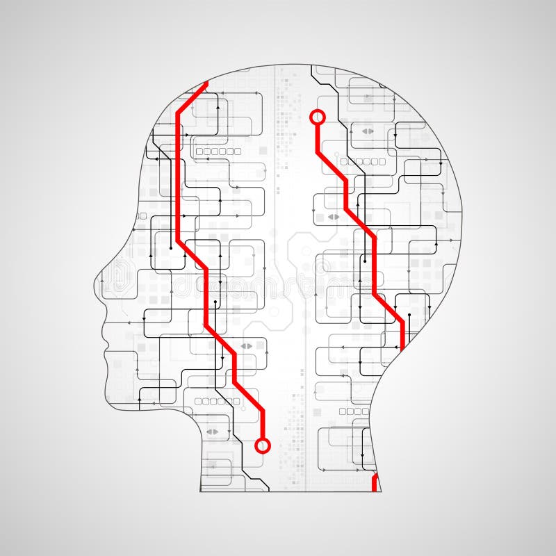 Artificial Intelligence Ai And Big Data Concept Humen Face With Binary Data Flow Technology