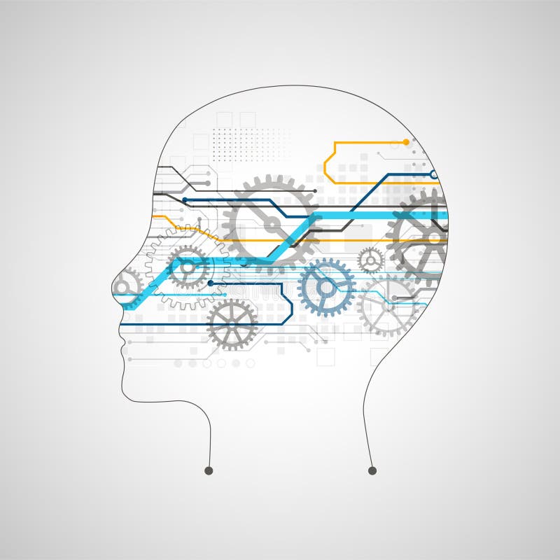 Artificial Intelligence Ai And Big Data Concept Humen Face With Binary Data Flow Technology