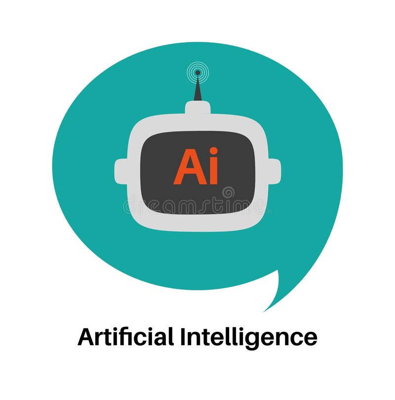 Artificial Intelligence (Ai) Chat Bot Vector Illustration Stock Vector ...