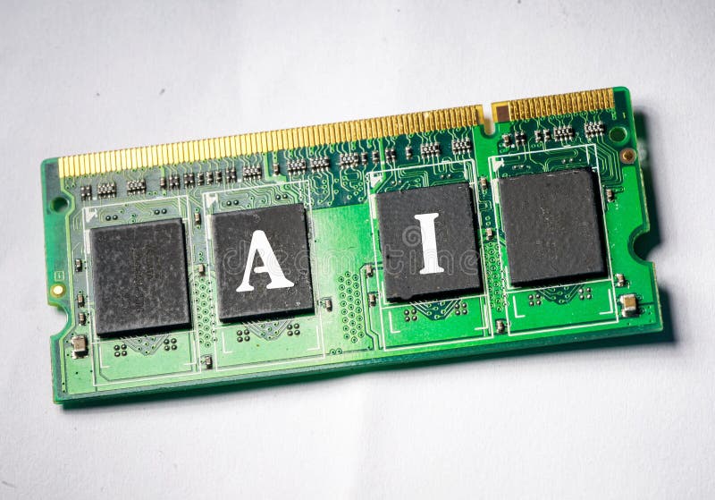 Artificial intelligence stock photo. Image of chip, undefined - 354742972