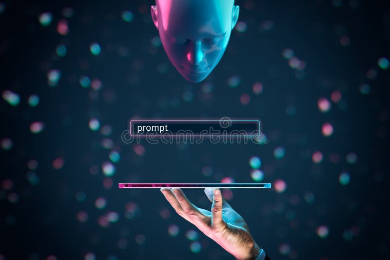 Artificial Intelligence AI Concept with Prompt Stock Photo - Image of ... Artificial Intelligence AI Concept with Prompt Stock Photo - Image of ...