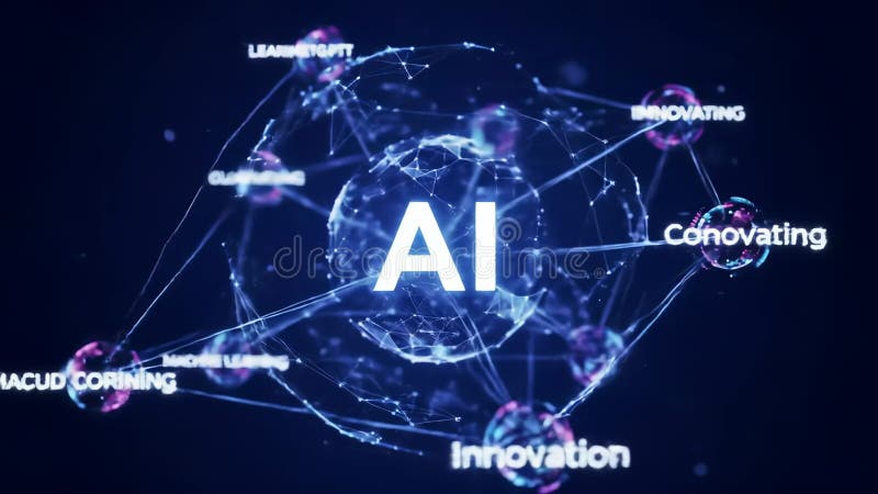 Artificial Intelligence (AI) Digital Network Connecting Innovation and Technology Concepts Stock ...