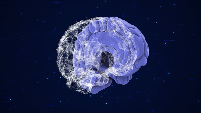 Human Brain and Machine Intelligence Stock Image - Image of abilities ...